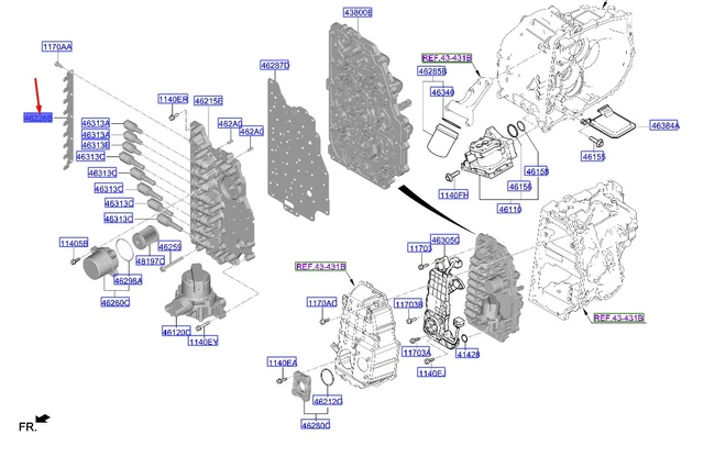 HYUNDAI I30 PD MK3 Transmission Control Unit Valve Body Fuse Plate ...
