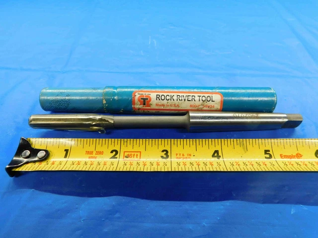 NEW ROCK RIVER Tool 7Mm Od Hss Carbide Tipped Reamer Mt1 Shank 4 Fl $57 ...