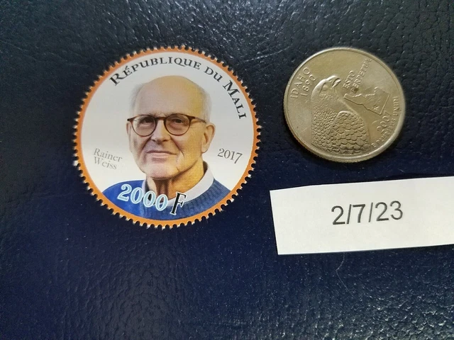 RAINER WEISS GERMAN-AMERICAN physicist 2017 Republique Du Mali Stamp £4 ...
