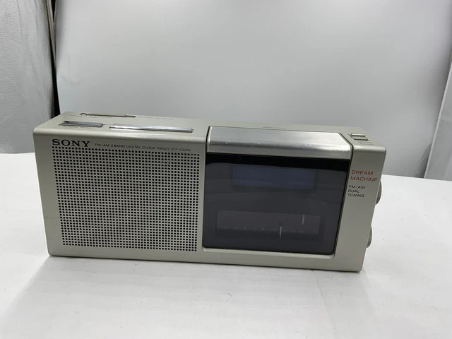 SONY ICF-C20W DREAM Machine FM/AM Digital Clock Radio Vintage 1981 ...