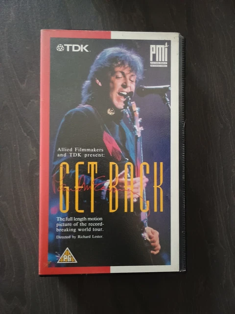 PAUL MCCARTNEY 'GET Back' VHS video live 1990 Wings Beatles £0.82 ...