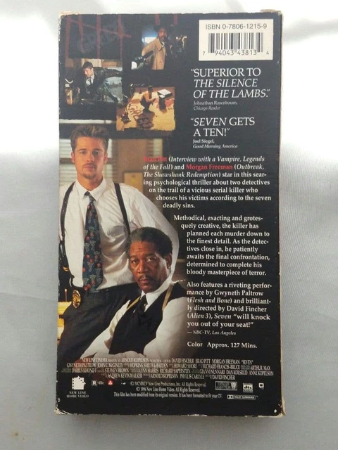 MOVIE VHS IMPORT version seven english brad pitt $144.57 - PicClick CA