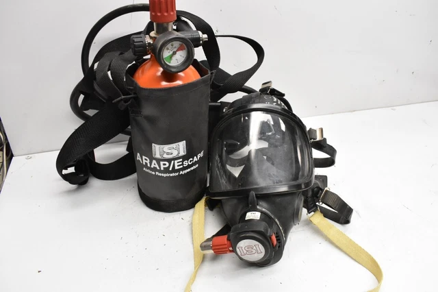 ISI ARAP/ESCAPE AIRLINE Respirator Apparatus Full-Face Mask and Tank TC ...