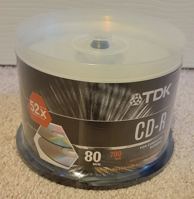 TDK CD-R 50 Pack Spindle 52X 700MB 80min - Open box $9.95 - PicClick