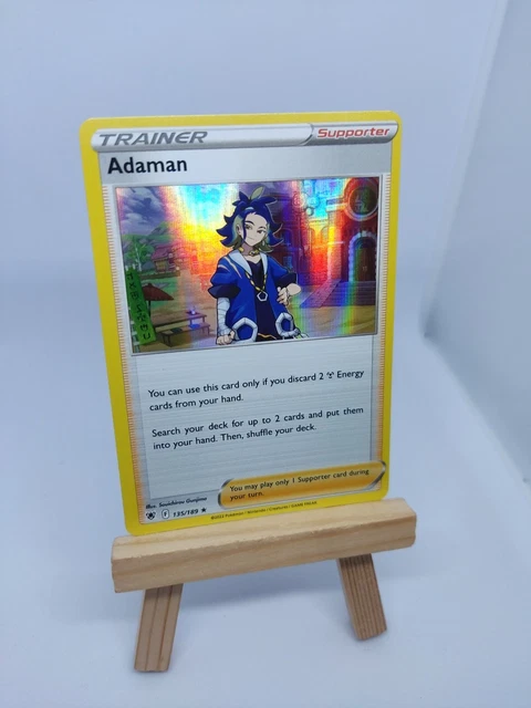 135/189 ADAMAN RARE Holo Astral Radiance Pokémon TCG Card Sword Shield ...