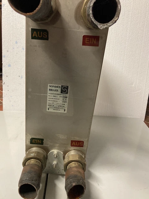 PLATTENWÄRMETAUSCHER 400KW SL140TL-140-PN 25-EE Sondex Braze ...
