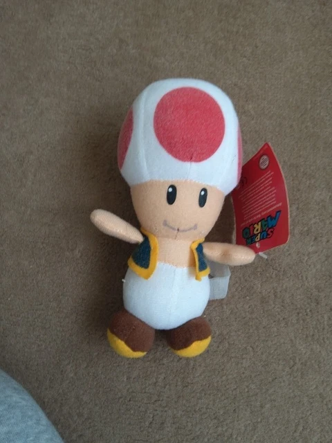 NINTENDO SUPER MARIO Bros - Toad Soft Toy Plush - Official £3.00 ...