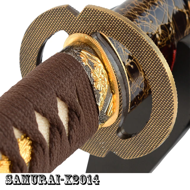 ZINC ALLOY MUSASHI Tsuba Hand Guard For Japanese Samurai Sword Katana ...