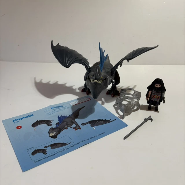 PLAYMOBIL HOW TO Train Your Dragon 9248 Thunderclaw And Drago complete ...