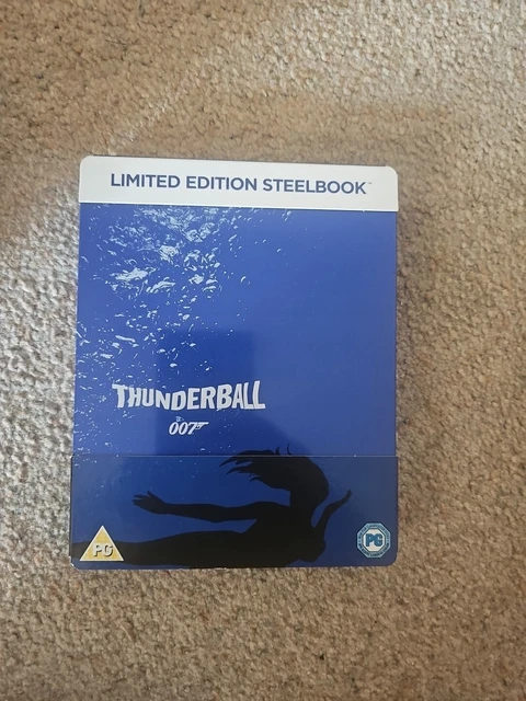 THUNDERBALL (1965) RARE UK Blu Ray Steelbook S Connery James Bond 007 ...