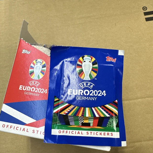 TOPPS UEFA EURO 2024 Germany Official Stickers Full Box of 100 £67.99 ...