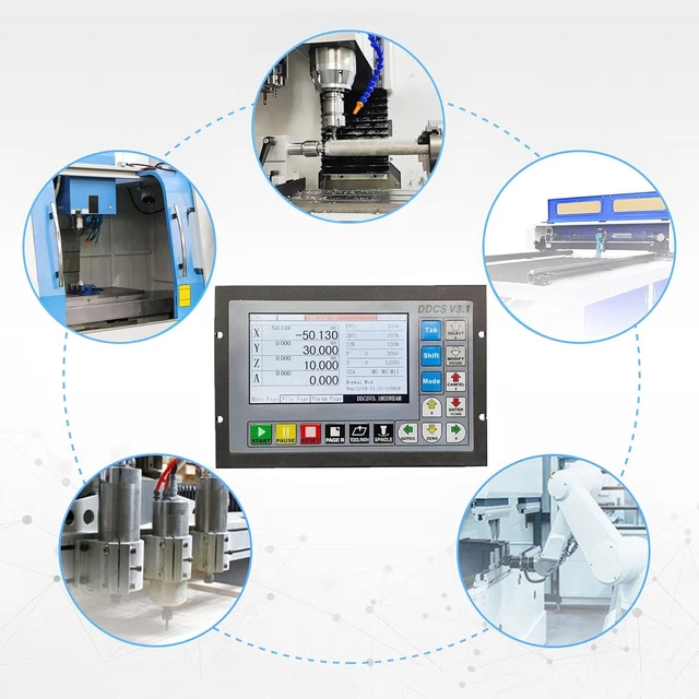 CNC 4 AXIS DDCS V3.1 Stepper Motor Motion Controller Stand Alone ...
