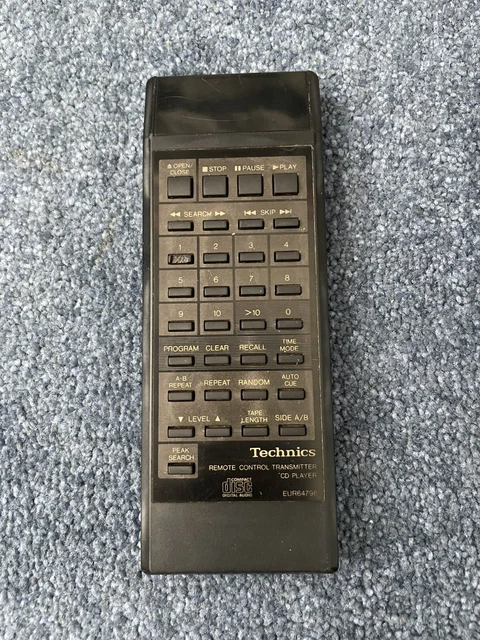 TECHNICS EUR64798 REMOTE Control Transmitter Cd Player Genuine Original ...