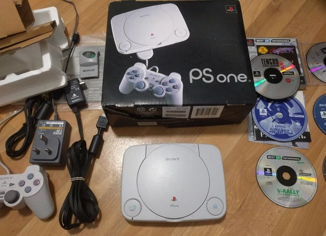 SONY PSONE CONSOLE, complete in box with memory card and 7 games £52.00 ...