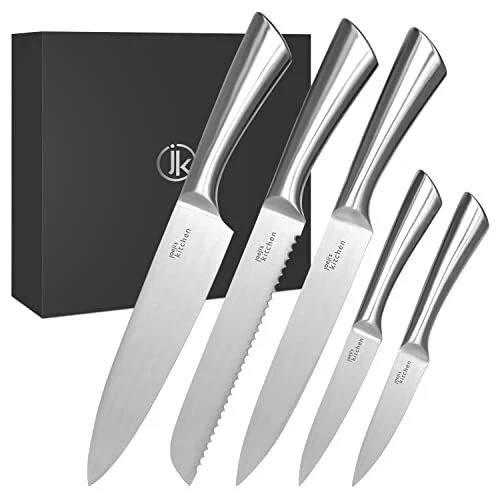 JOEJI'S KITCHEN ASSORTIMENT de 5 Couteaux de Cuisine - Acier Inox ...