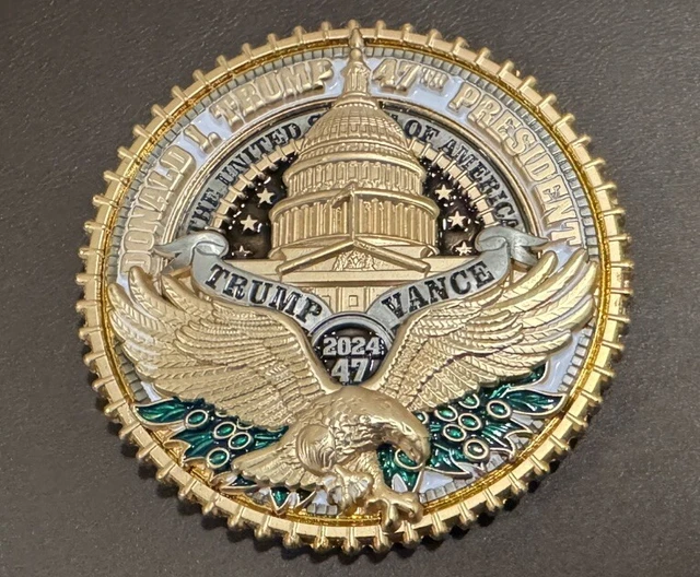POTUS DONALD TRUMP 47th President MAGA Challenge Coin Limited White ...