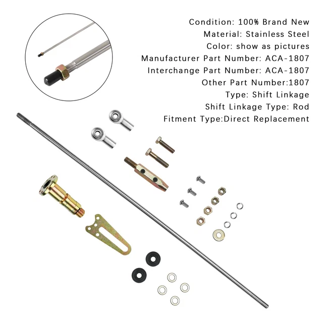 21& ADJUSTABLE COLUMN Shift Linkage Kit ACA-1807 Pour AOD Ford ...