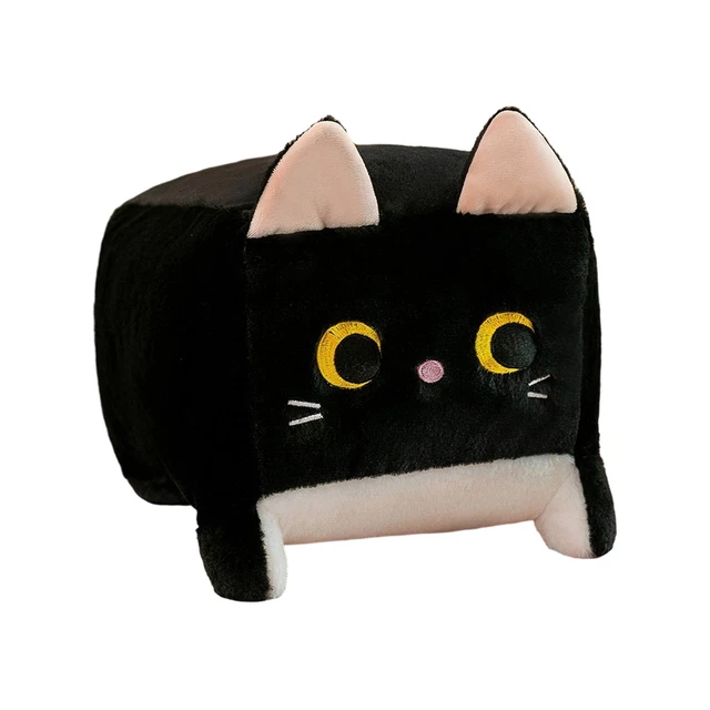 30CM BLOCK CAT Plush Toy, Soft And Cuddly Plush Doll Kids Birthday ...
