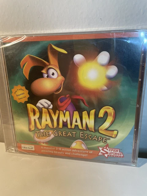 NEW RAYMAN 2 The Great Escape Sealed PC CDROM Game 1999 for Windows ...