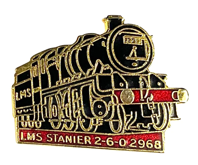 VINTAGE OLD 'LMS Stanier 2968' Railway Train Locomotive Enamel Badge £5 ...