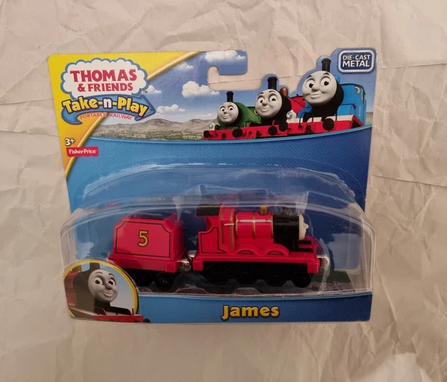 THOMAS THE TANK Engine & Friends TAKE ALONG N PLAY JAMES TRAIN DIECAST ...