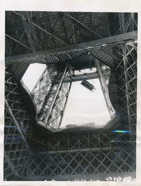 TOUR EIFFEL SALON automobile simca architecture tirage argentique photo ...