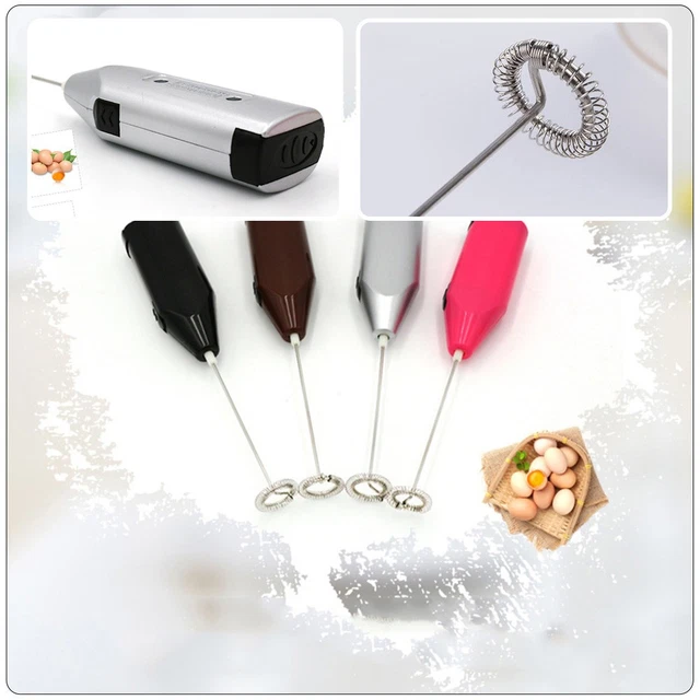 2 PCS ELECTRIC Coffee Frother Portable Frother Handheld Mixer Home ...