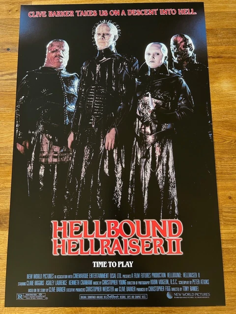 MOVIE POSTER HELLBOUND Hellraiser 2 430mm x 660mm £4.99 - PicClick UK