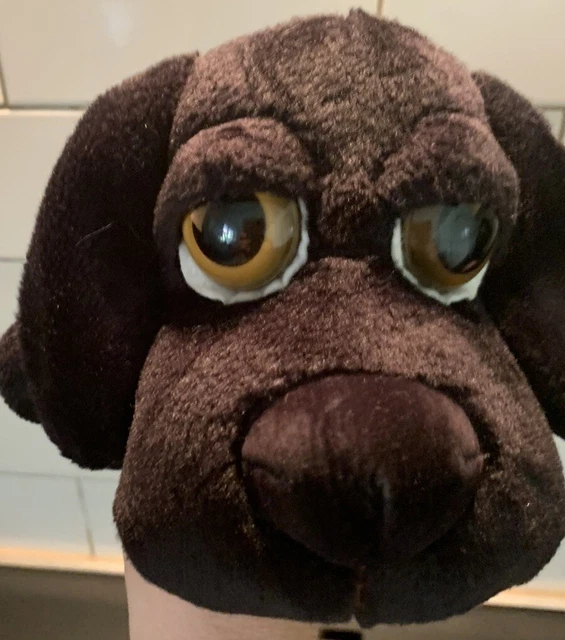 RUSS BERRIE GUNTHER Black Dog Soft Plush Toy 30cm Vgc Free P&P £7.55 ...