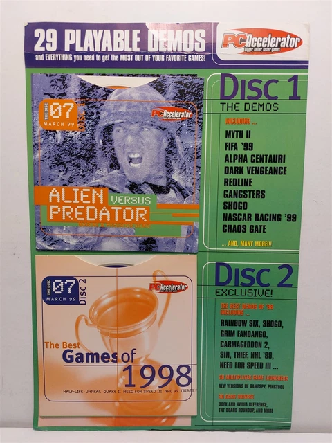 PC GAME DEMO Disc From Pc Accelerator Magazine March 1999 - Discs Only ...