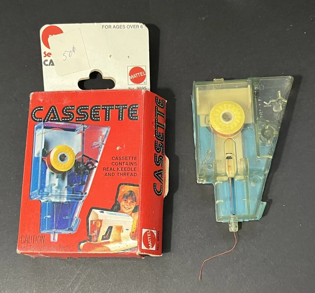 VINTAGE 1976 MATTEL Sew Perfect Cassette Red Thread No. 9895 $6.99 ...