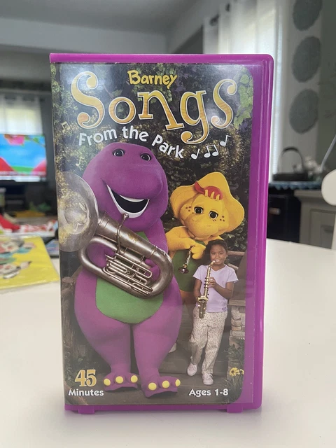 BARNEY SONGS FROM THE PARK VHS PBS KIDS EDUCATIONAL SING ALONG FUN ...