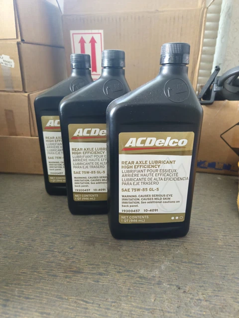 19300457 AC Delco Rear Axle Lubricant SAE 75W-85 GL-5 32 oz (Set Of 3 ...
