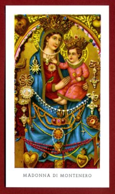 SANTINO - IMAGE PIUSE - HOLY CARD .Heiligenbild Madonna SACRO CUORE DI ...
