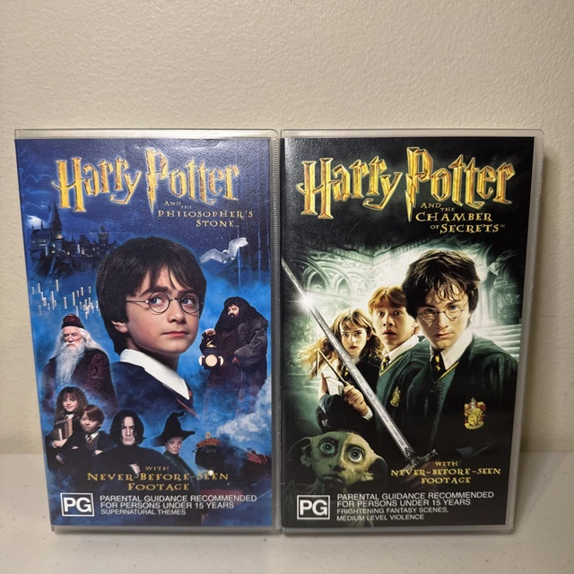HARRY POTTER VHS Bundle, Chamber of Secrets & Philosopher's Stone $16. ...