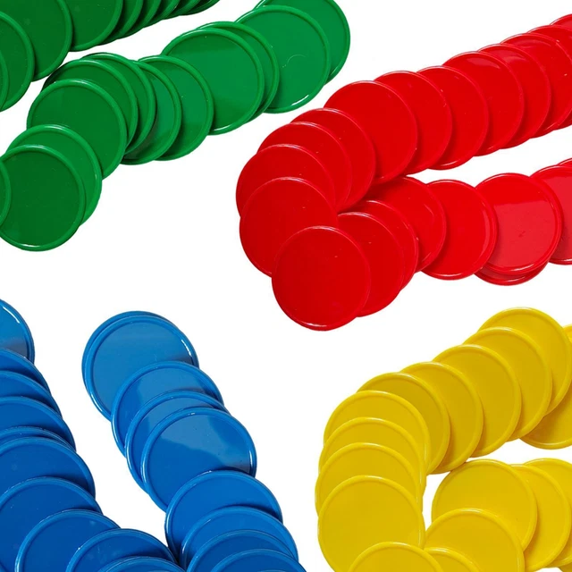 100X ASSORTED COLOR Math Manipulatives Math Education Math Counters for ...