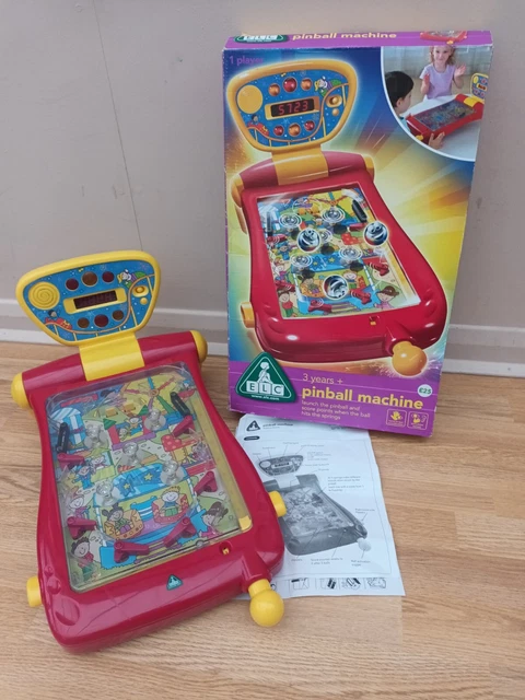 VTG ELC LARGE solid 50cm long Pinball Machine. Boxed and Working £17.50 ...