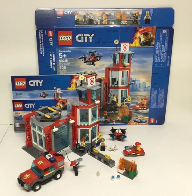 LEGO CITY FIRE Station 60215 Fire Rescue Tower 100% Comp With Box No ...