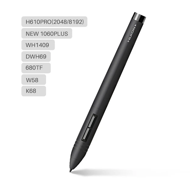 HUION RECHARGEABLE DIGITAL Pen Stylus P80 for Graphics Drawing Tablet ...