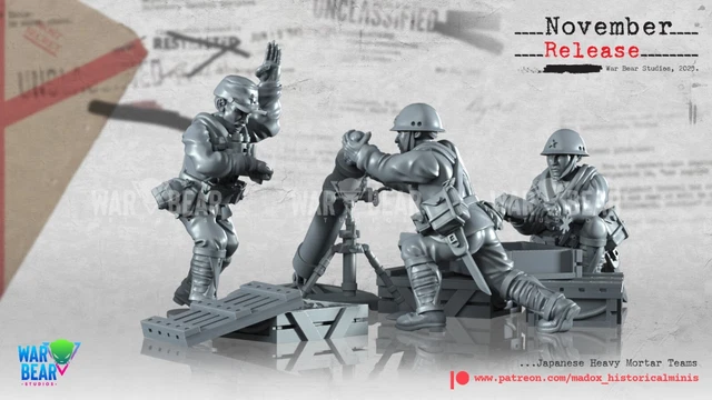 28MM WW2 JAPANESE medium mortar 3d Printed Bolt Action £8.99 - PicClick UK