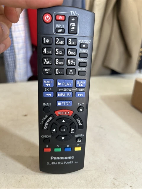 PANASONIC BLU-RAY DISC Player IR6 Remote Control Black Tested £17.74 ...