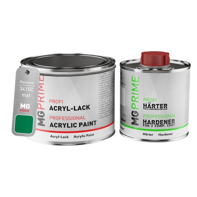 PANTONE 3415C GREEN Peinture acrylique mate Pot de 0,75 litre ...