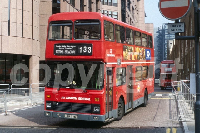 BUS PHOTO - London General 614DYE Volvo Citybus Northern Counties on 133 Tooting £1.19 - PicClick UK