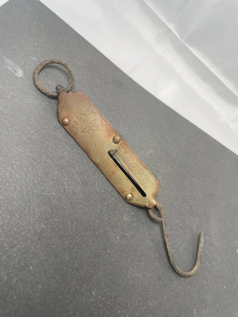 ANTIQUE SPRING BALANCED scales PS&W Co. 24lb Hanging-vintage $5.99 ...