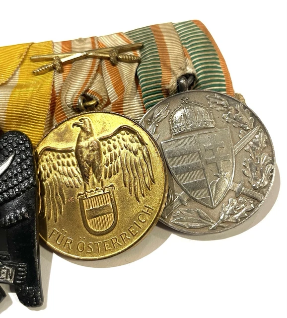 AUTHENTIC WW1 GERMAN Medal Bar Freikorps, EK2, Silesian / Austrian ...