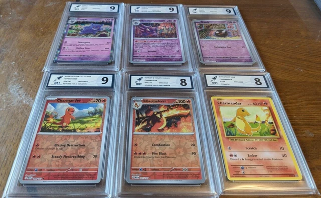 RKT GRADING POKEMON Fire/Psychic Type Card Bundle X6 Cards £0.99 ...