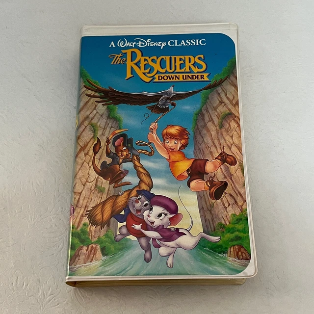 DISNEY THE RESCUERS Down Under (VHS, 1991) Black Diamond Clamshell ...