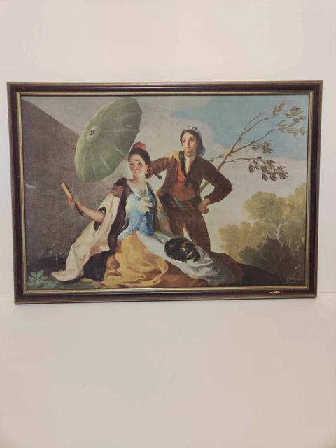 TABLEAU ANCIEN AVEC deux personnes très belle représentation EUR 5,00 ...