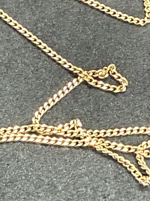 VINTAGE 9CT 9K Solid Yellow Gold Chain Or Necklace Not For Scrap It Is ...