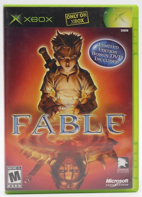 FABLE LIMITED EDITION Original Xbox Game with Bonus DVD and Manual $10. ...